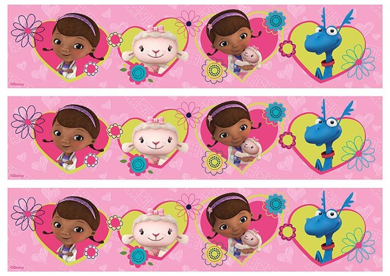 Doc Mcstuffins Cake Strip A4 Edible Image