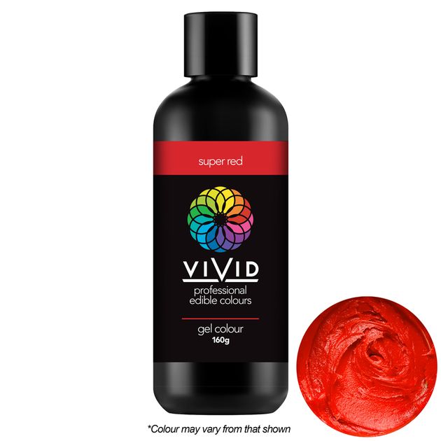 VIVID | SUPER RED | GEL COLOUR | 160G - BB 06/05/25