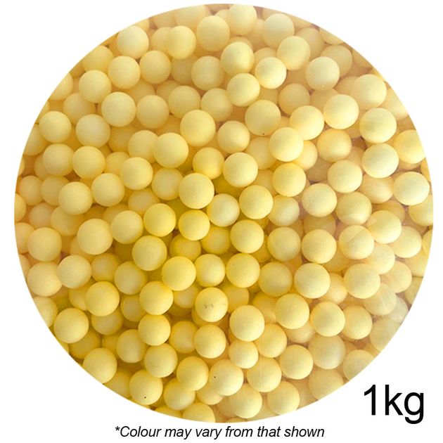 SPRINK'D | 6MM LIGHT YELLOW FLOSS BALL | 1KG - BB 12/03/26