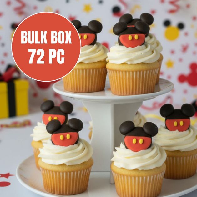MICKEY MOUSE | SUGAR DECORATIONS BOX OF 72 - BB 30/03/26