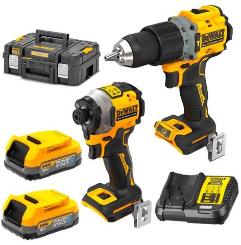 DRILL DRIVER 2PCE KIT 18V XR DEWALT COMPACT