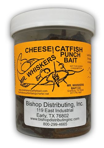 MR. WHISKERS CHEESE CATFISH PUNCH BAIT PINT | Bishop Distributing, Inc.