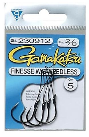 2/0 FINESSE WIDE GAP WEEDLESS HOOK 5PK | Bishop Distributing, Inc.