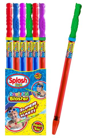 25" SPLASH FUN BLASTER WATER GUN AGES: 4+ | Bishop Distributing, Inc.