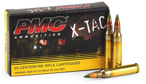 PMC M855 5.56(K)62GR FMJ BT GRN TIP 20/BX | Bishop Distributing, Inc.