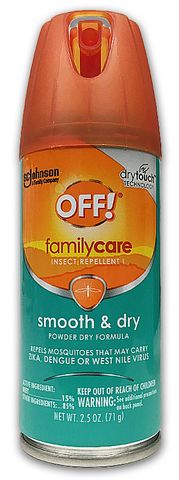 2.5 OZ OFF! FAMILY CARE SMOOTH & DRY INSECT REPELLENT | Bishop ...