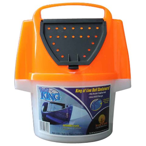 6 QT TROLL KING FLOATING BAIT BUCKET | Bishop Distributing, Inc.