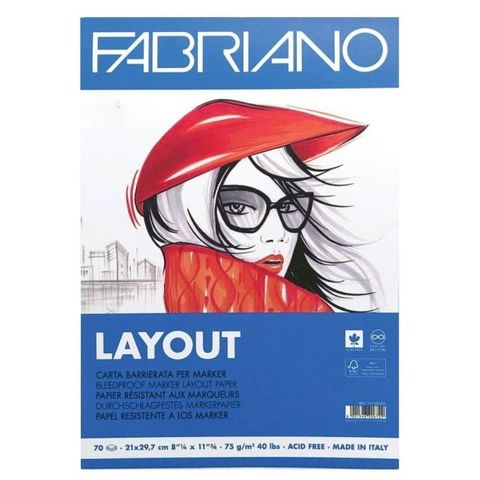 FABRIANO BLEEDPROOF PAPER MARKER LAYOUT PAD A4