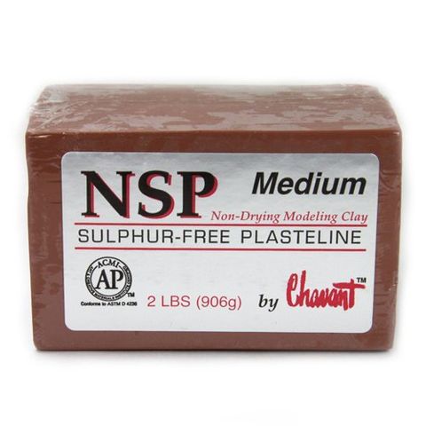 CHAVANT NSP PLASTELINE MEDIUM 906G BROWN