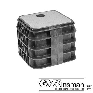 POLYMER CONCRETE PIT W. CHECKER PLATE. CLASS D LID