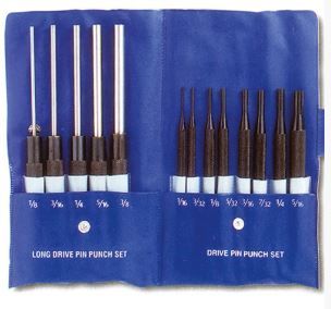 13 piece Combo Short & Long Pin Punch Set