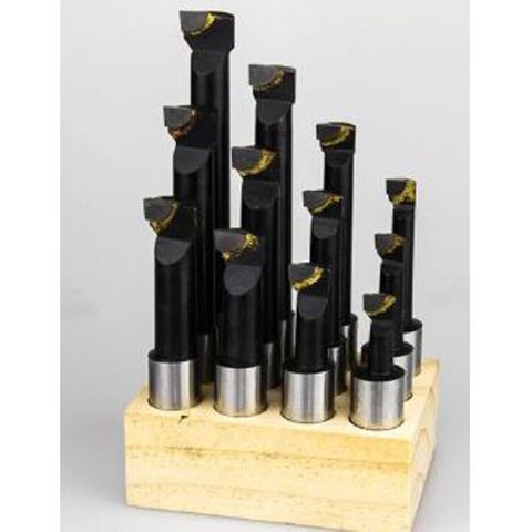 3/4" Carbide Tipped Boring Bar Set 12 Pc