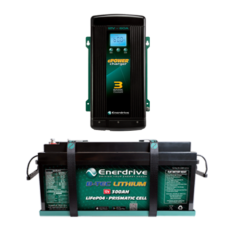 2 x 200Ah B-TEC Bundle inc DC40 Charger