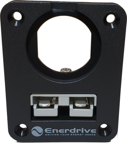 Panel Mount 50A Anderson Plug Holder and 1 Socket Hole