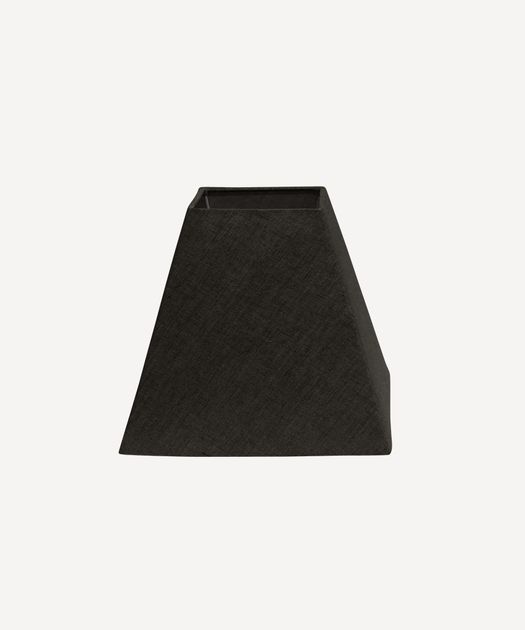 Square Linen Shade Black 25cm