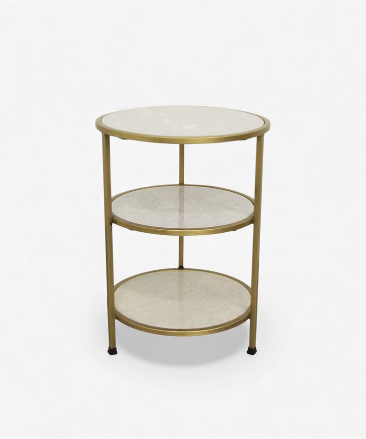 Marco 3 Tier Round Side Table | French Country Collections