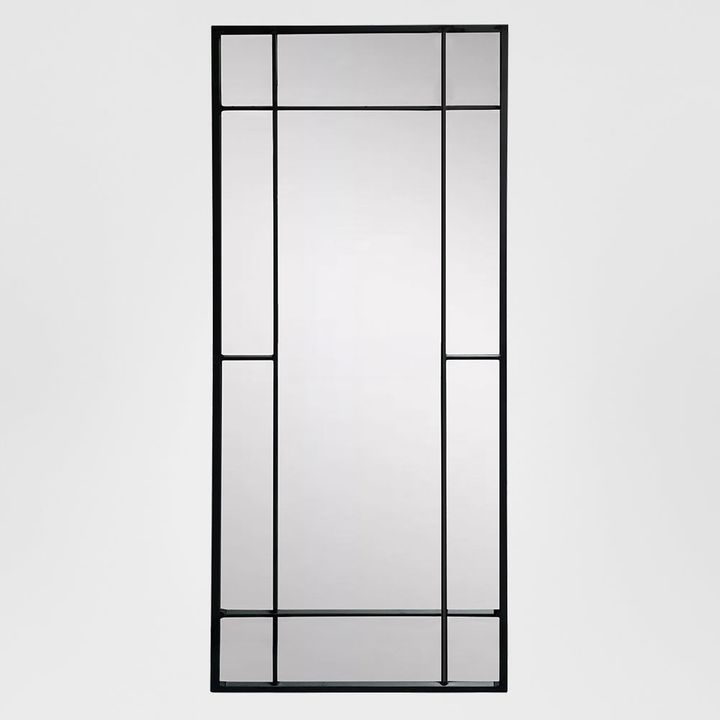 Kings Rectangular Outdoor Mirror Black