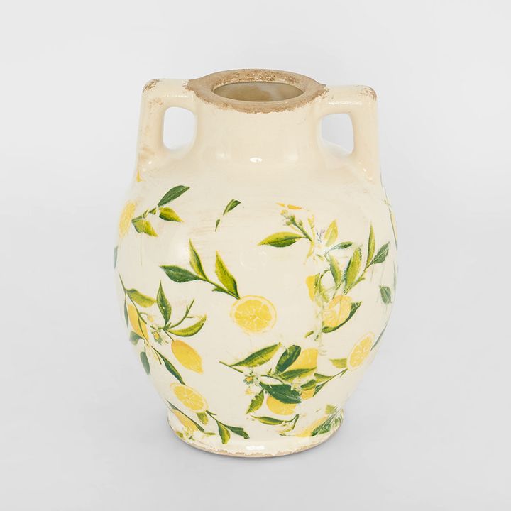 Lemon Vase With Handle