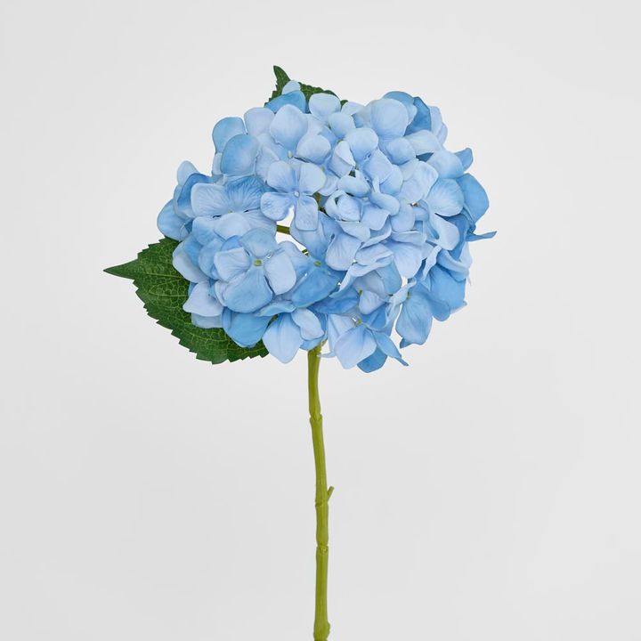 Hydrangea Stem 62cm Light Blue