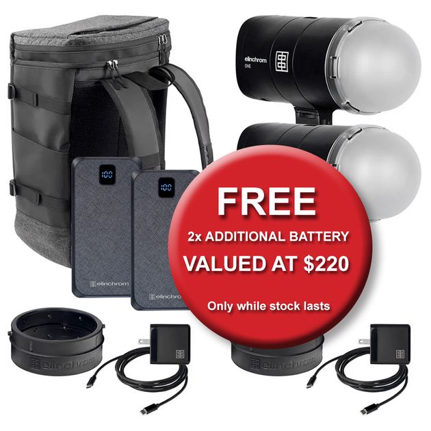 Elinchrom ONE - Dual Head Off-Camera Flash Kit + 2x 18w Power Banks