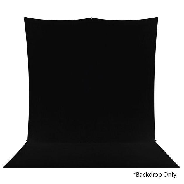 X-Drop Pro Backdrop Rich Black 2.4m X 3.96m