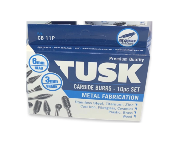 CARBIDE BURR SET 3MM SHANK - 10 PC