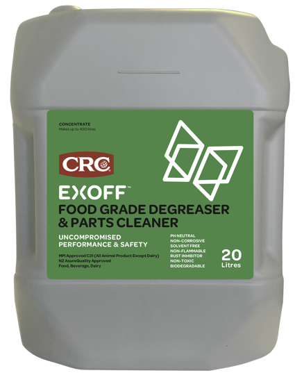 CRC EXOFF F/GRADE DEGREASE &PARTS CLEANER 20LTR