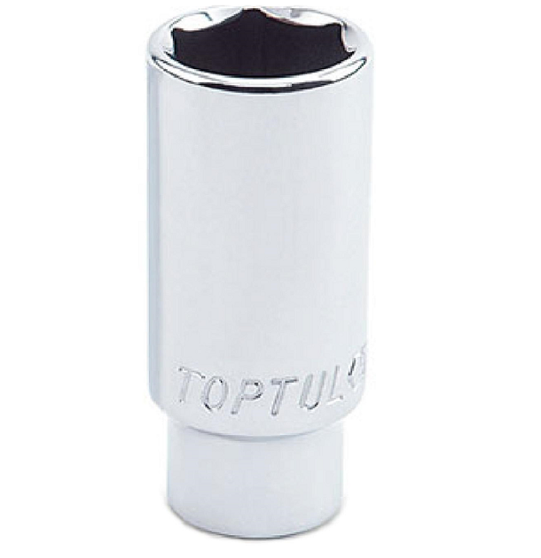 TOPTUL 1/4DR 9/16'' DEEP SOCKET