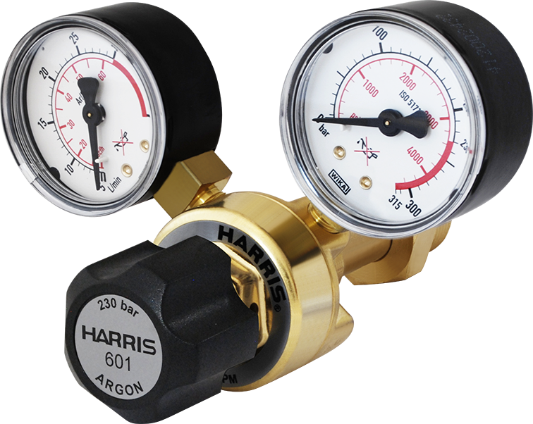 601 ARGON Reg 0-30LPM, Rear Inlet