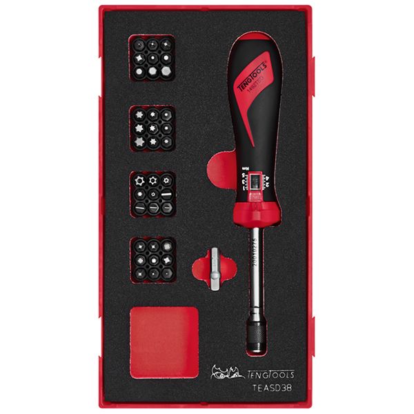 TENG 38PCE 1/4" DR. TORQUE SCREWDRIVER SET 1-5NM EVA-TEA-TRA - ITM ...