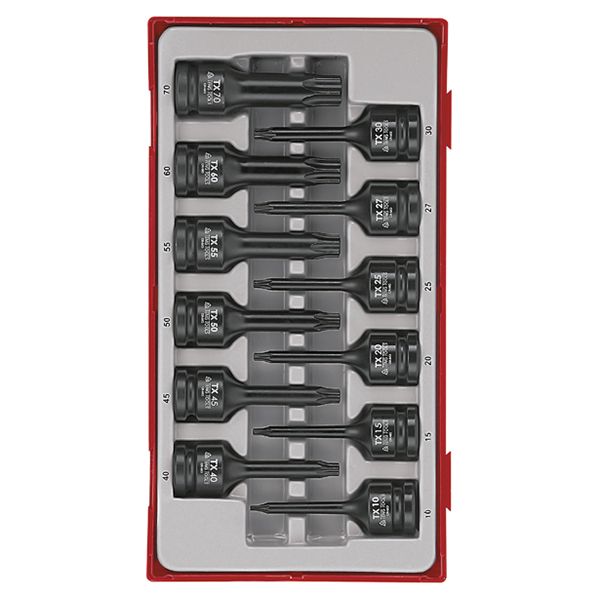 TENG 12PCE 1/2" DR. TX SOCKET SET TX10-70 - TC-TRAY - ITM Industrial ...