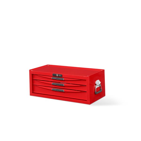 TENG 26" PRO MIDDLE BOX, 3 DRAWERS, RED - ITM Industrial Products