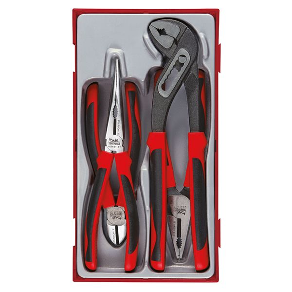 TENG 4PCE MB TPR GRIP PLIER SET - TC-TRAY - ITM Industrial Products