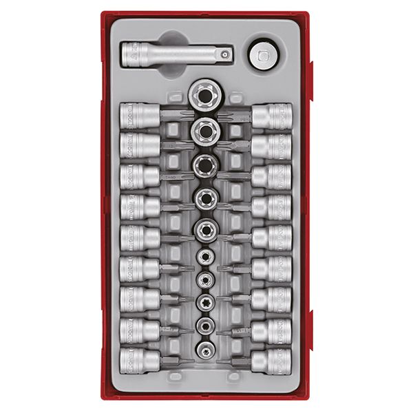 TENG 30PCE 1/4&3/8" DR. TX,TPX & TX-E BIT SOCKET SET - TC-TRAY - ITM ...
