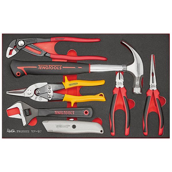 TENG 7PCE PLIER AND HAMMER SET (EVA) - ITM Industrial Products