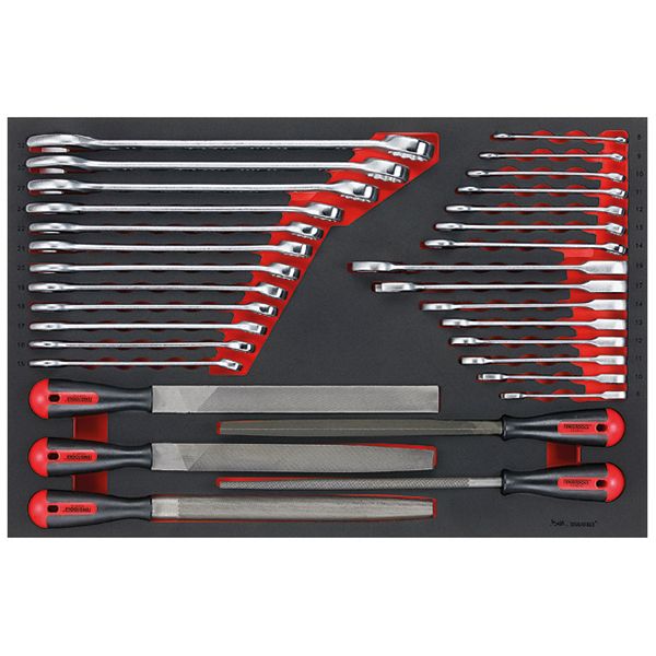 TENG 32PCE ROE SPANNER (STD & RAT) & FILE SET (EVA) - ITM Industrial ...