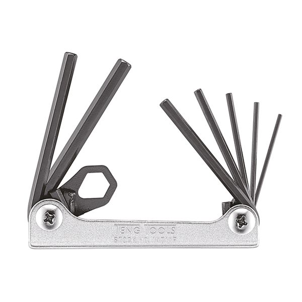 TENG FOLDING AF HEX KEY SET, 7PCE, 1/6"-7/32" - ITM Industrial Products