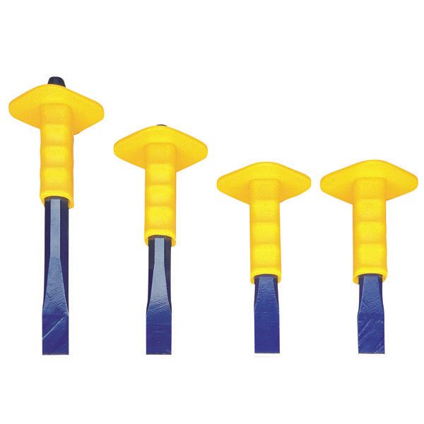 CHS/ST/10/3-4/GRP/YE GROZ OCTAGONAL COLD CHISEL WITH GRIP GUARD, 250MM ...