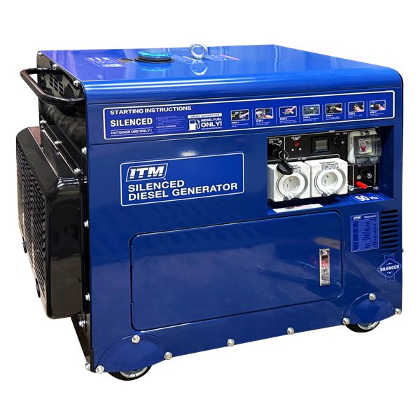 ITM DIESEL GENERATOR SILENT CABINET 6500W PEAK ELECTRIC START - ITM ...