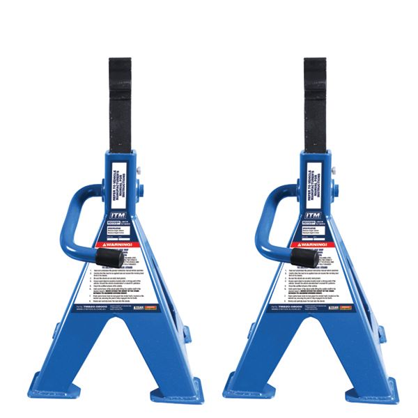 RATCHET JACK STAND 8,000KG PAIR, MAX HEIGHT 715MM - ITM Industrial Products