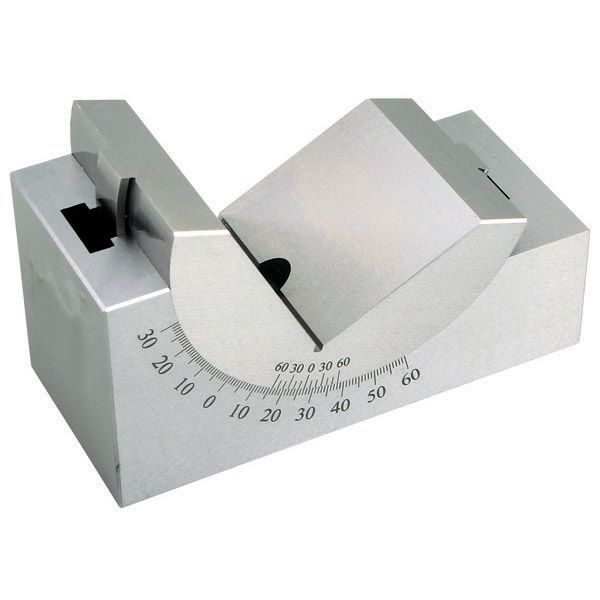 PAB/01/A GROZ TOOL MAKERS ADJUSTABLE ANGLE VEE BLOCK, 0-60DEG, 95 x 45 ...