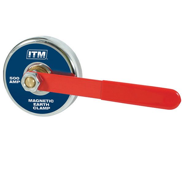 MAGNETIC EARTH CLAMP, 500A CURRENT CAPACITY, 86MM DIAMETER, 30 KGS ...