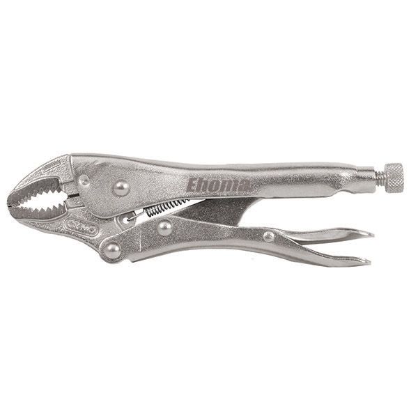 EHOMA LOCKING PLIER, CURVED JAW WITH WIRE CUTTER 175MM - ITM Industrial ...