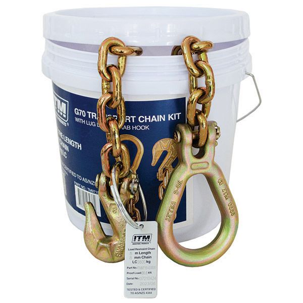 G70 TRANSPORT CHAIN WITH LUG LINK & GRAB HOOK - ITM Industrial Products
