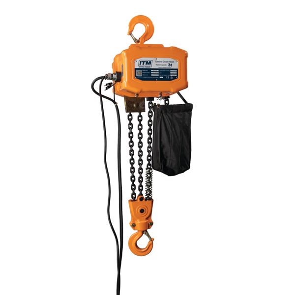 ITM 240V ELECTRIC CHAIN HOIST, 3 TONNE, 3 METRE LIFT - ITM Industrial ...