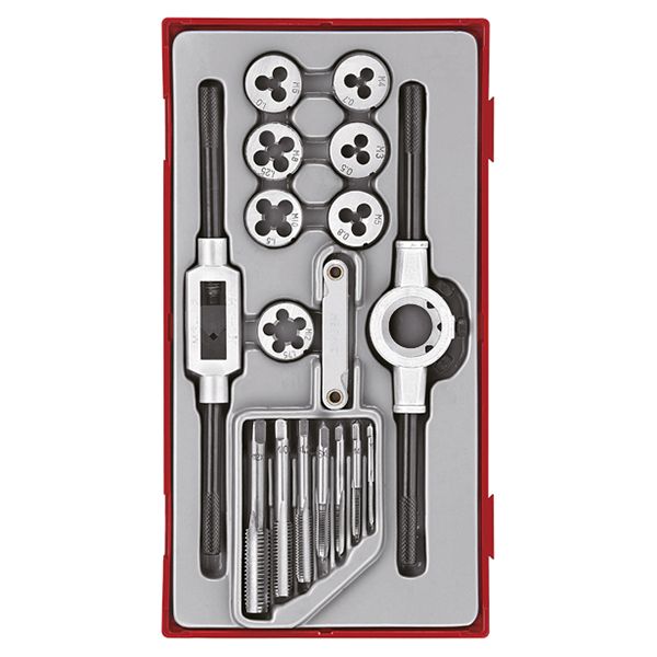 TENG 17PCE METRIC TAP & DIE SET - TC-TRAY - ITM Industrial Products