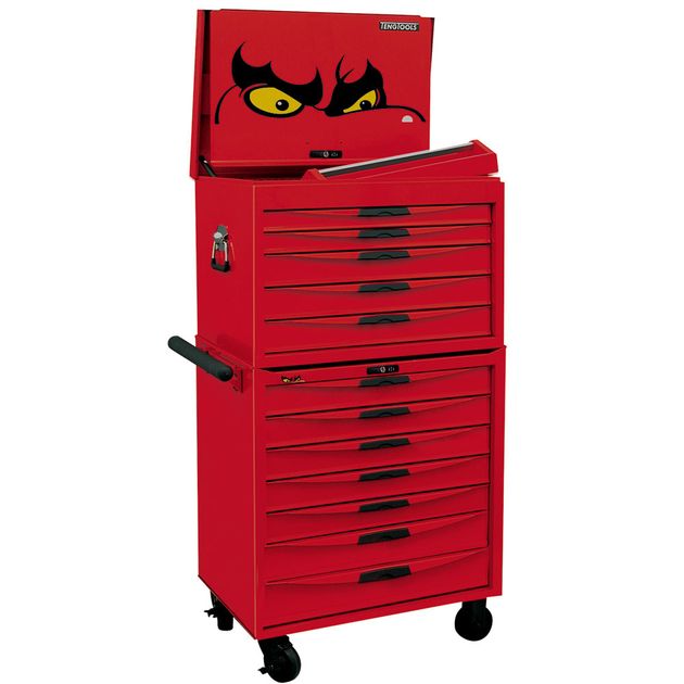 TENG 338PCE 26" 12 DRAWER STACK TOOL KIT, METRIC & IMPERIAL, EVA TRAYS ...