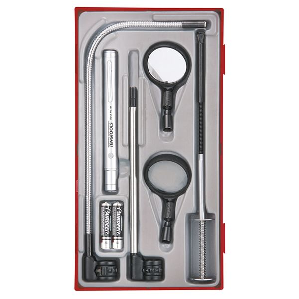 TENG 8PCE PICKUP INSP TOOL SET W/LED TORCH - TC-TRAY - ITM Industrial ...