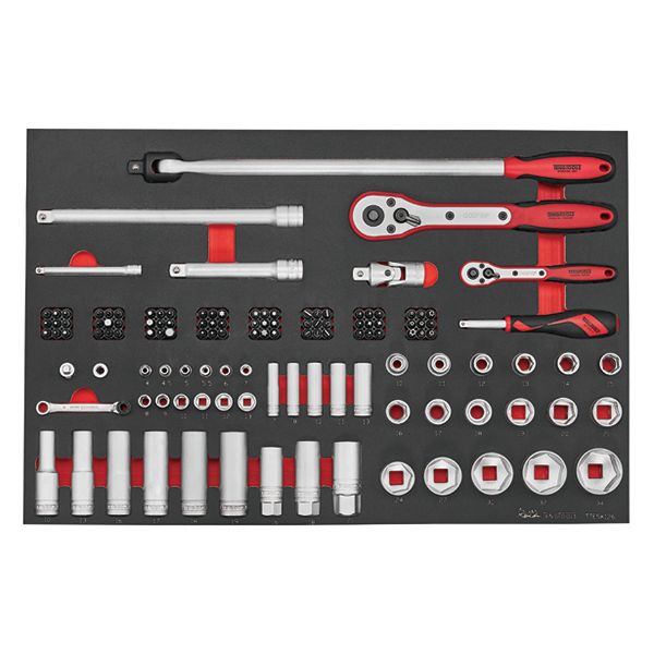 TENG 126PCE SOCKET SET 1/4" & 1/2" DR. (EVA) - ITM Industrial Products