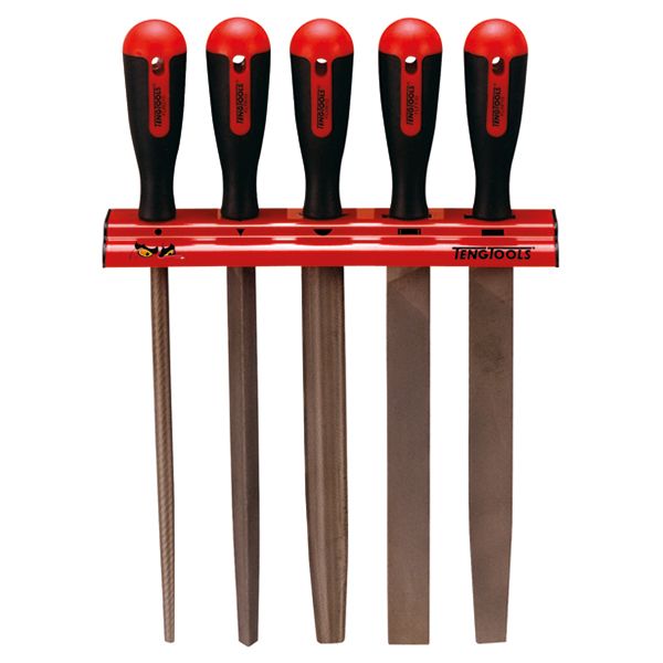 TENG 5PCE 10 FILE SET W/ WALL RACK - ITM Industrial Products